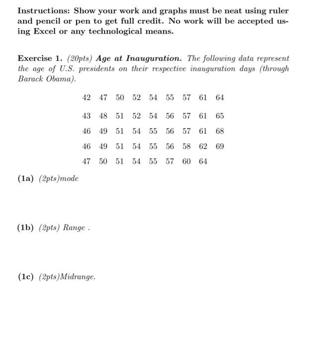 Solved Instructions: Show your work and graphs must be neat | Chegg.com
