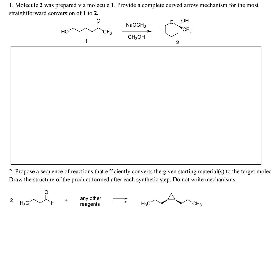 Solved Propose a sequence of reactions that efficiently | Chegg.com