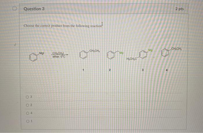 Solved Choose the correct product from the following | Chegg.com