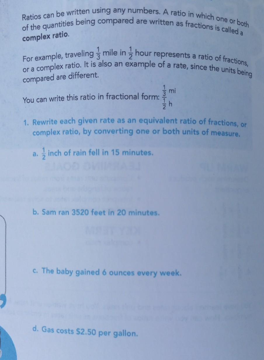 Solved Ratios can be written using any numbers. A ratio in | Chegg.com