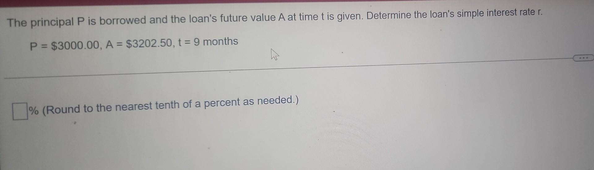 Solved The principal P is borrowed and the loan's future | Chegg.com