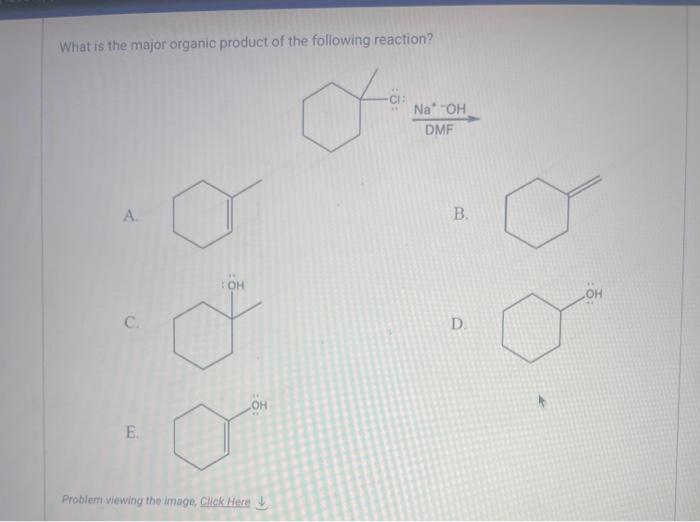 Solved What is the major organic product of the following | Chegg.com