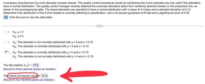 Solved A company manufactures four-inch-diameter wooden | Chegg.com