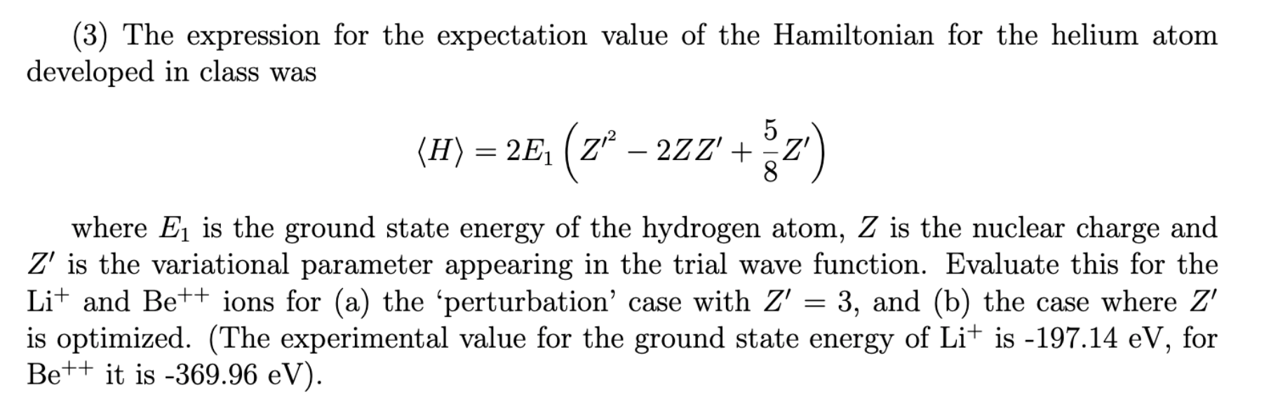 Solved Ask a question...(3) ﻿The expression for the | Chegg.com