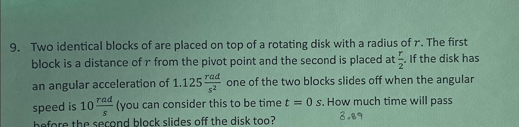 Solved Two identical blocks of are placed on top of a | Chegg.com