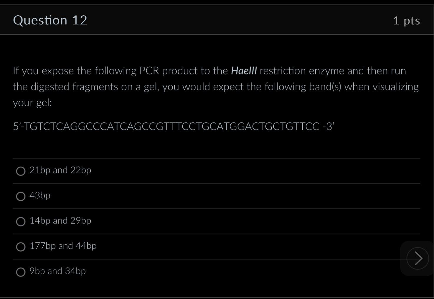 Solved Question 121 ﻿ptsIf you expose the following PCR | Chegg.com