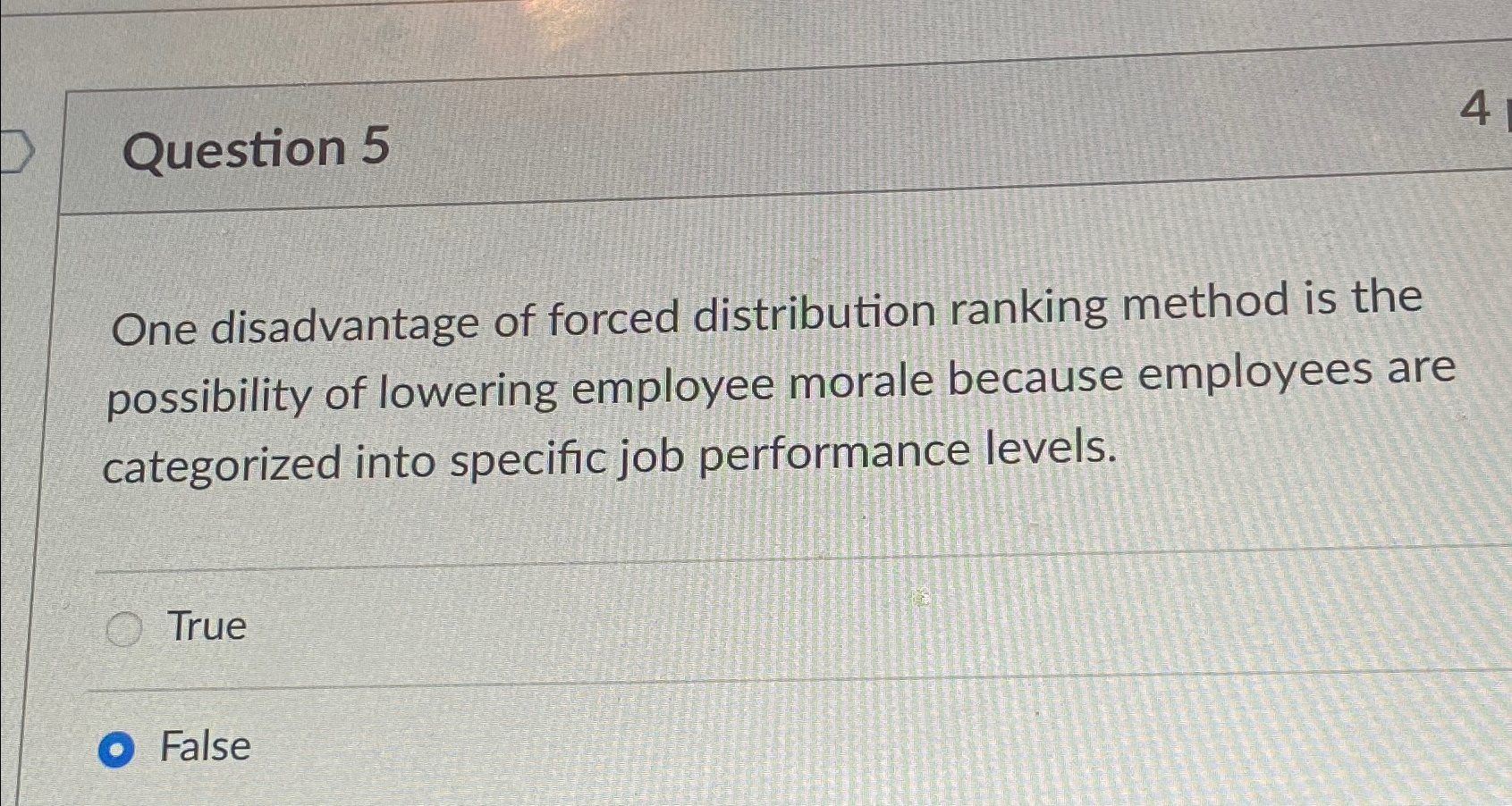 Solved Question 5One disadvantage of forced distribution | Chegg.com