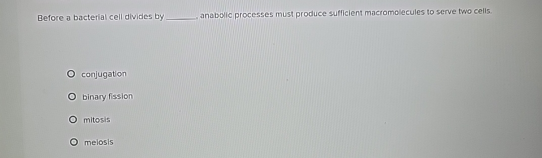 Solved Before a bacterial cell divides by q, ﻿anabollc | Chegg.com