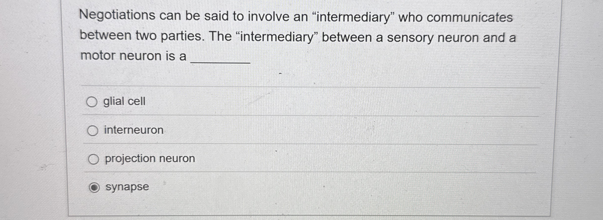 Solved Negotiations can be said to involve an "intermediary" | Chegg.com
