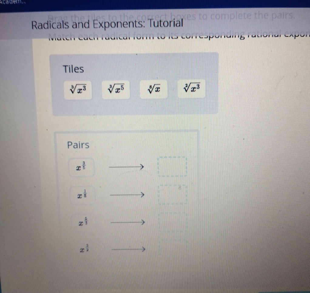 Solved Radicals and Exponents: | Chegg.com