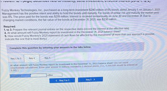 Solved Problem 12-1 (Algo) Securities held-to-maturity; bond | Chegg.com
