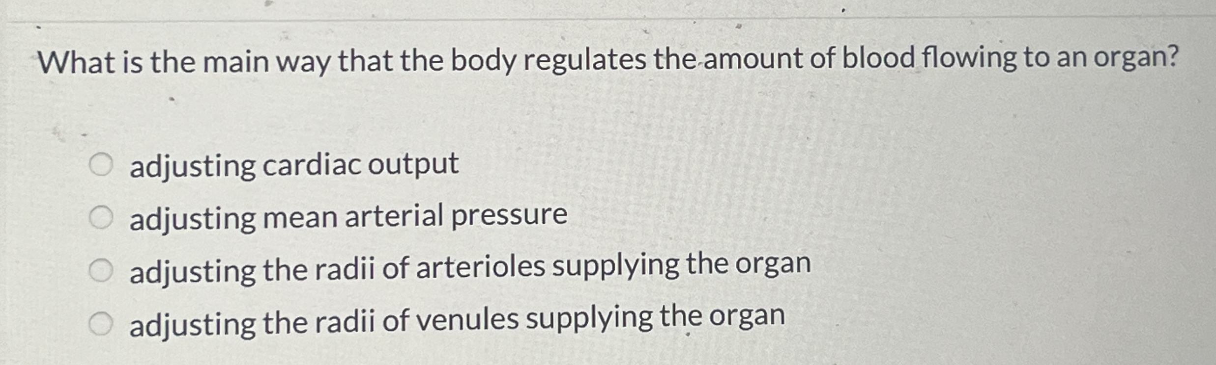 High Quality SOLUTION What is the main way that the body regulates ...