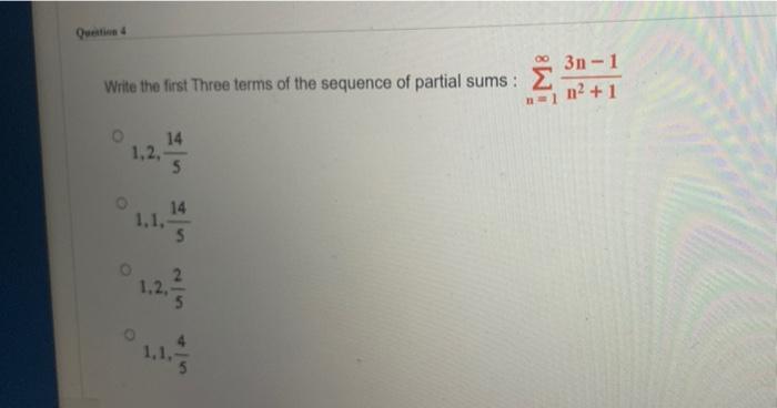 Solved Write the first Three terms of the sequence of | Chegg.com