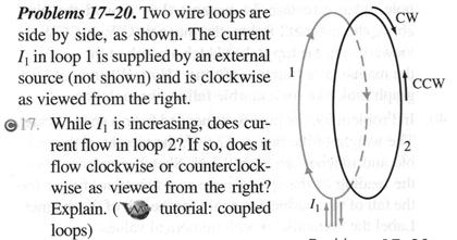 Solved Two wire loops are side by side, as shown. The | Chegg.com