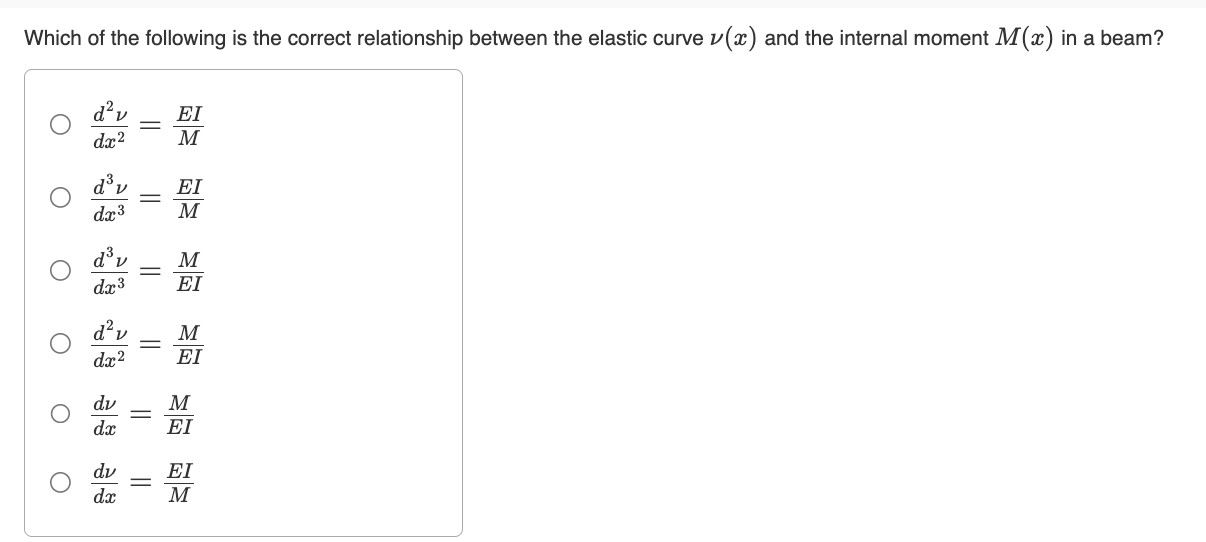 Solved Which of ﻿the following is ﻿the correct relationship | Chegg.com