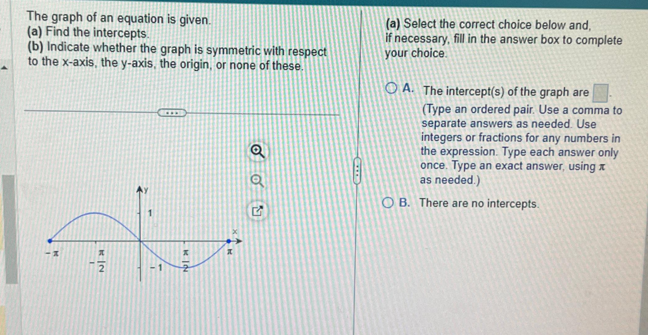 Solved The graph of an equation is given.(a) ﻿Find the | Chegg.com
