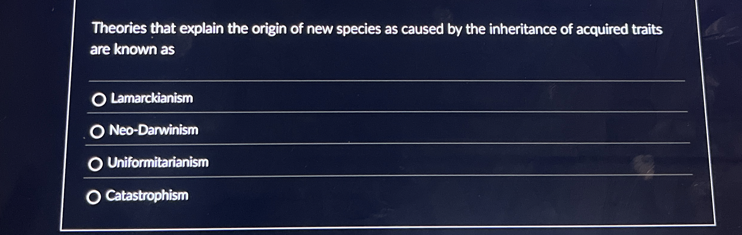 Solved Theories that explain the origin of new species as | Chegg.com