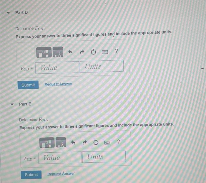 Solved Determine the force in each cord for equilibrium of | Chegg.com