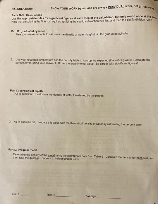 Solved MEASUREMENT OF MASS AND VOLUME Objectives: 1. To | Chegg.com