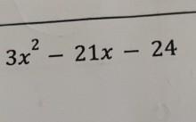 Solved 3x2-21x-24 | Chegg.com