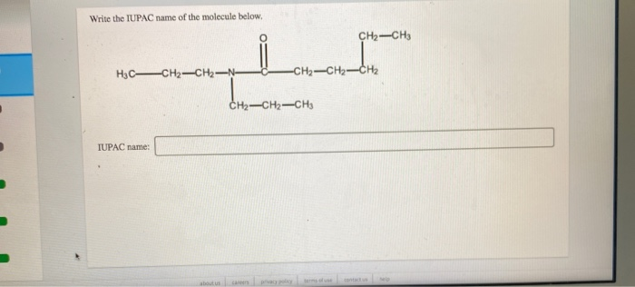 Solved Write the IUPAC name of the molecule below. CH2-CH | Chegg.com