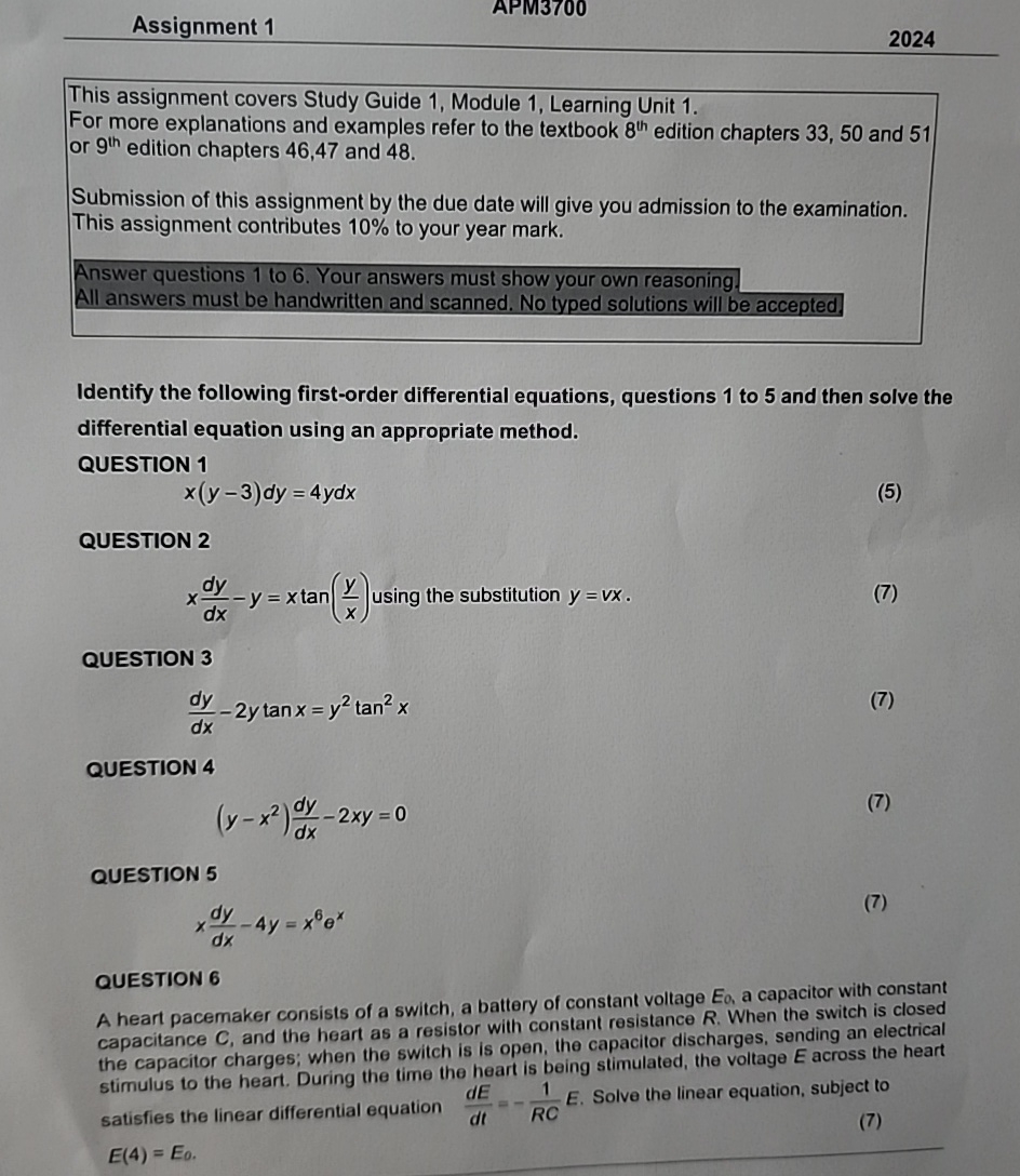 Solved Assignment 12024this Assignment Covers Study Guide 1 Chegg