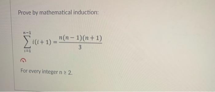 Solved Prove by mathematical induction: | Chegg.com