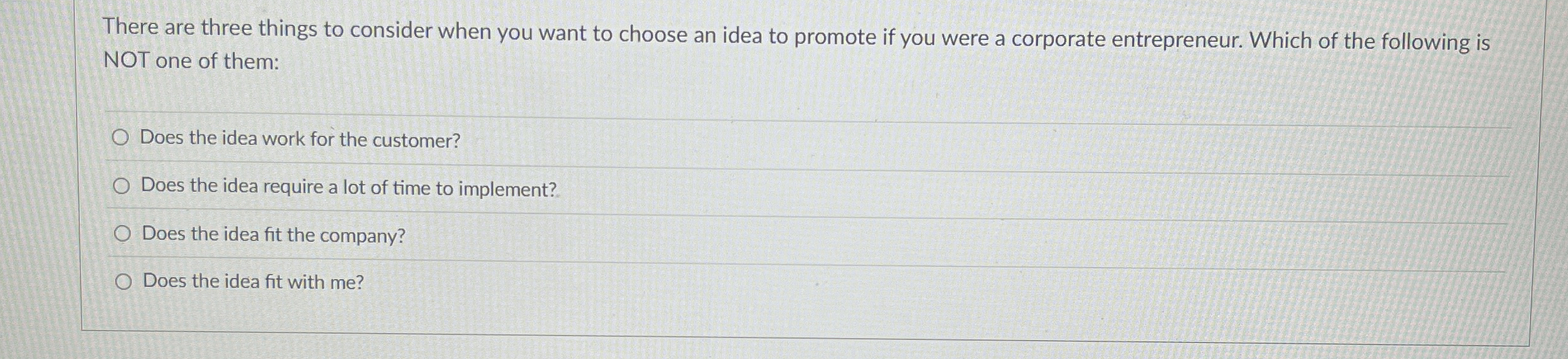 Solved There are three things to consider when you want to | Chegg.com