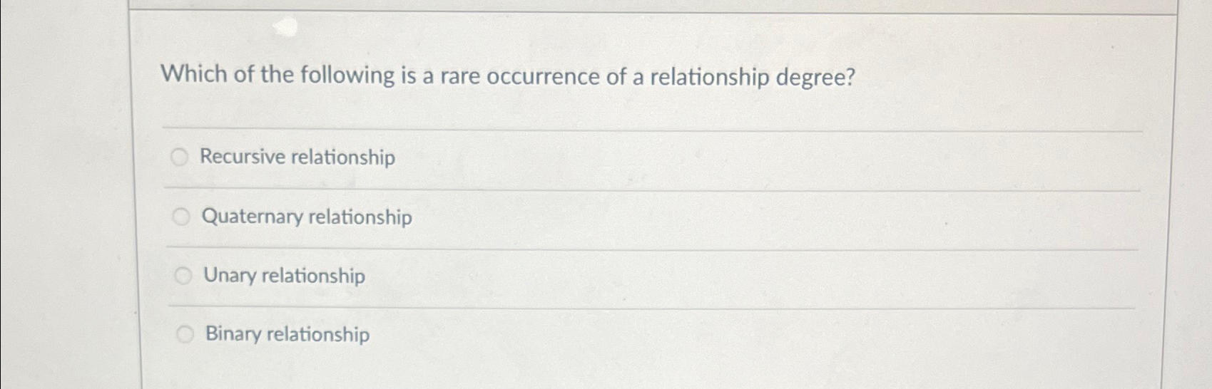 Solved Which of the following is a rare occurrence of a | Chegg.com