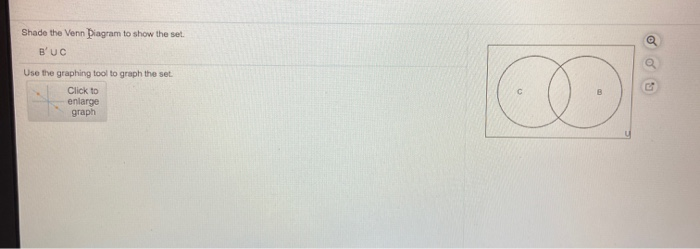 Solved Shade the Venn Diagram to show the set. BUC Use the | Chegg.com