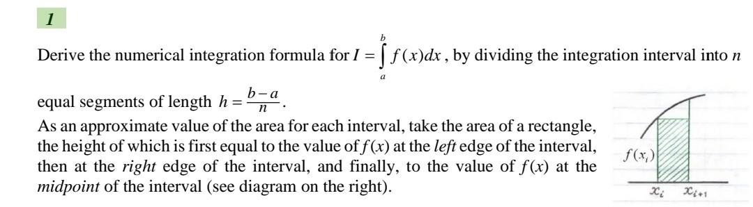 Solved Derive the numerical integration formula for | Chegg.com