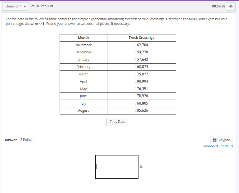 Solved For the data in the following table compute the | Chegg.com