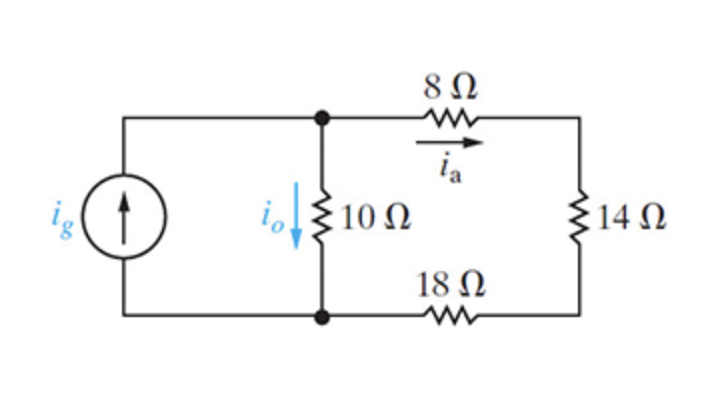 Solved Part AThe current ia ﻿in the circuit shown in (Figure | Chegg.com