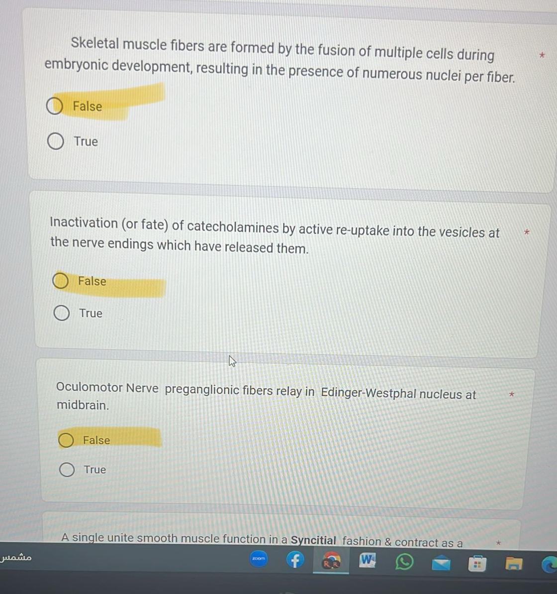 Solved Skeletal muscle fibers are formed by the fusion of | Chegg.com