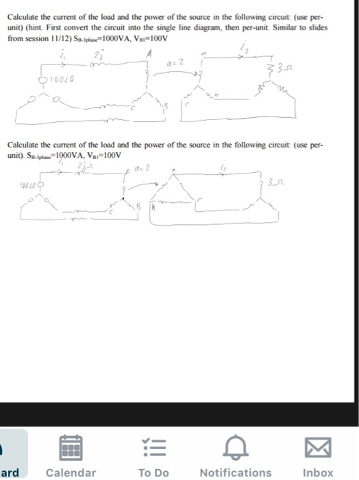 Solved Calculate the current of the load and the power of | Chegg.com