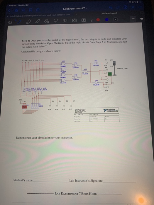 Solved Lab Experiment Simplification of Logic Circuit Using | Chegg.com