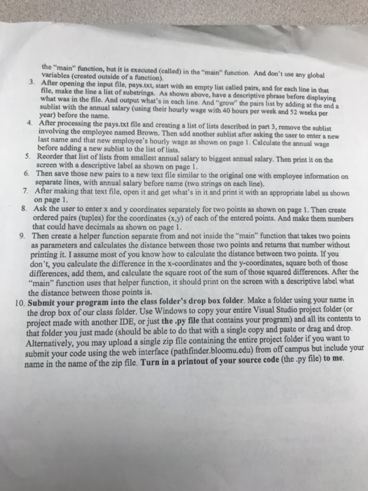 Solved Create a Python program that implements the features | Chegg.com
