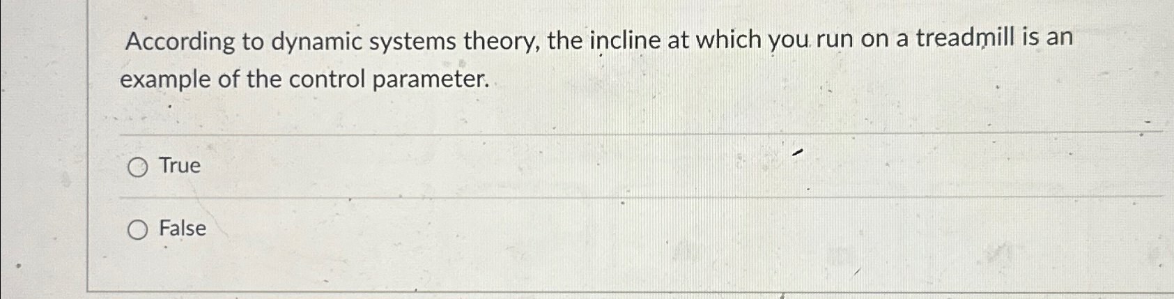 Solved According to dynamic systems theory, the incline at | Chegg.com