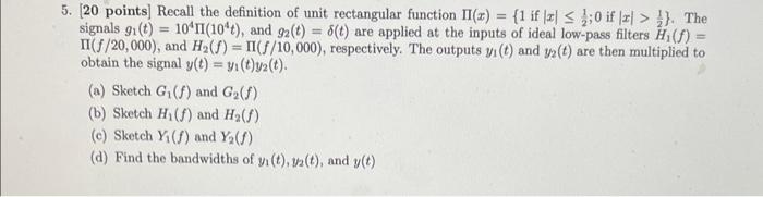 Solved 5. [20 points] Recall the definition of unit | Chegg.com