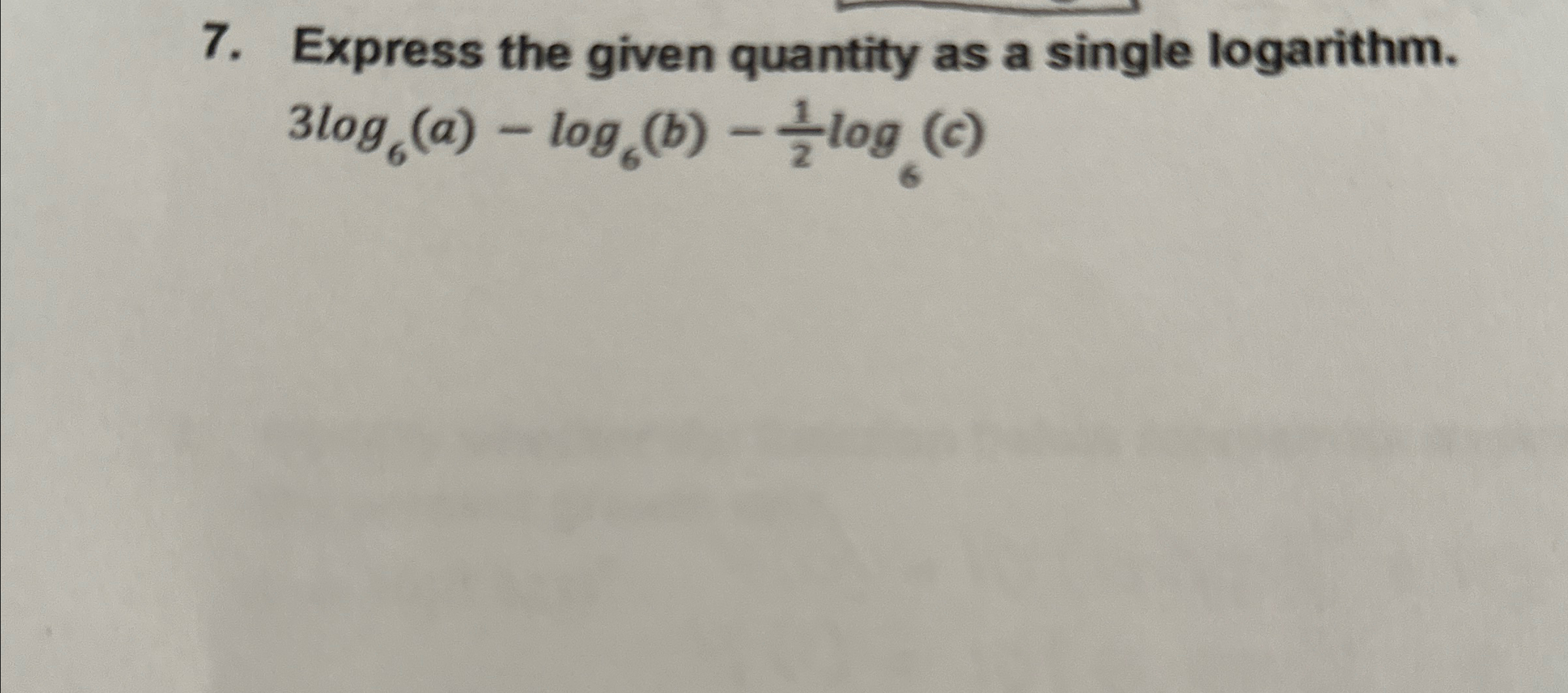 Solved Express the given quantity as a single | Chegg.com
