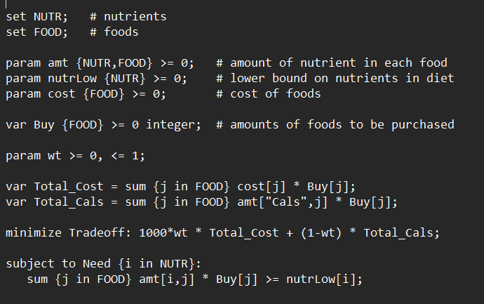 Readings: AMPL: A Modeling Language for Mathematical | Chegg.com