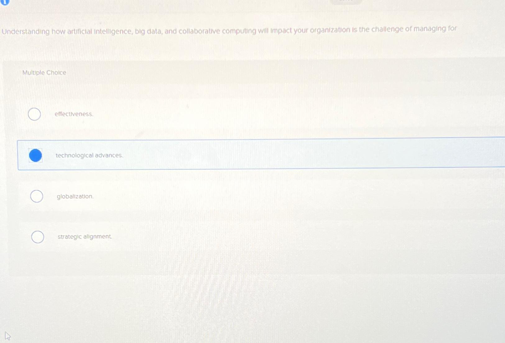 Solved Understanding how artificial intelligence, big data, | Chegg.com