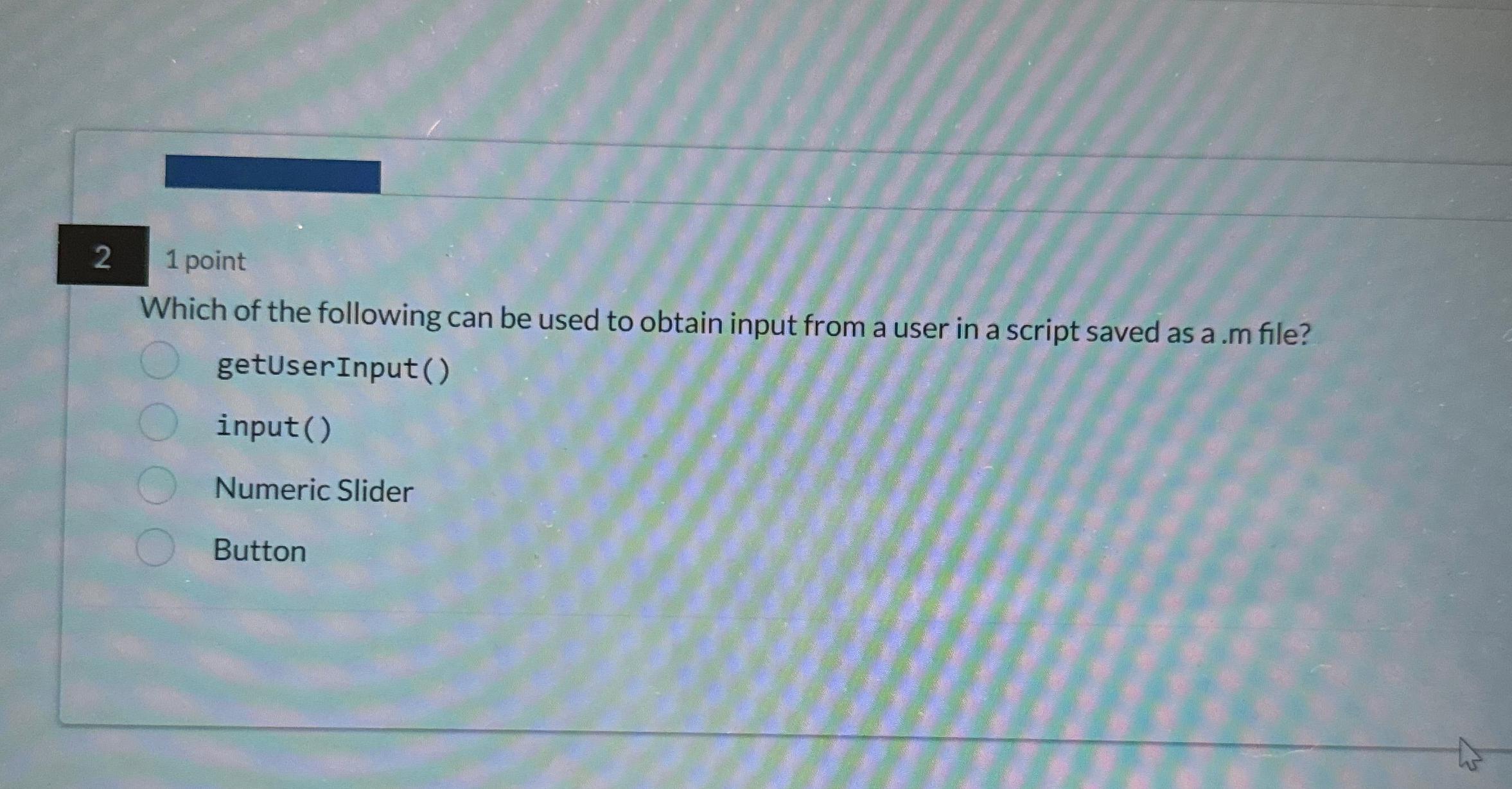 Solved 21 ﻿pointWhich of the following can be used to obtain | Chegg.com