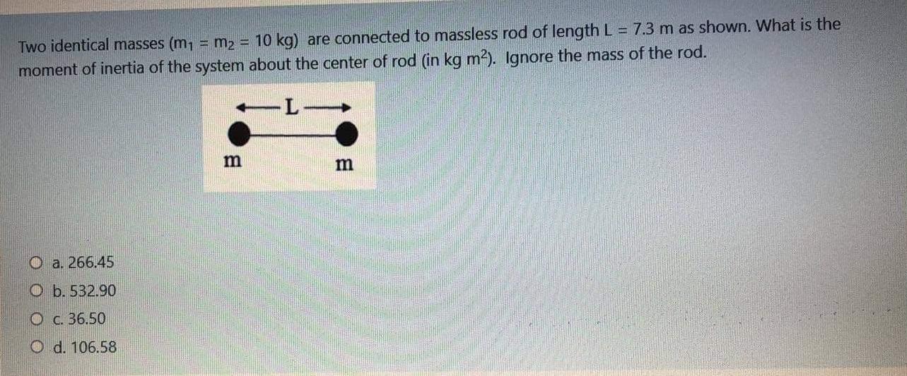 Solved Two identical masses (m, = m2 = 10 kg) are connected | Chegg.com