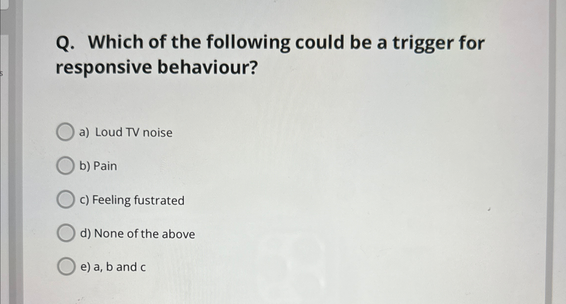 Solved Q. ﻿Which of the following could be a trigger for | Chegg.com