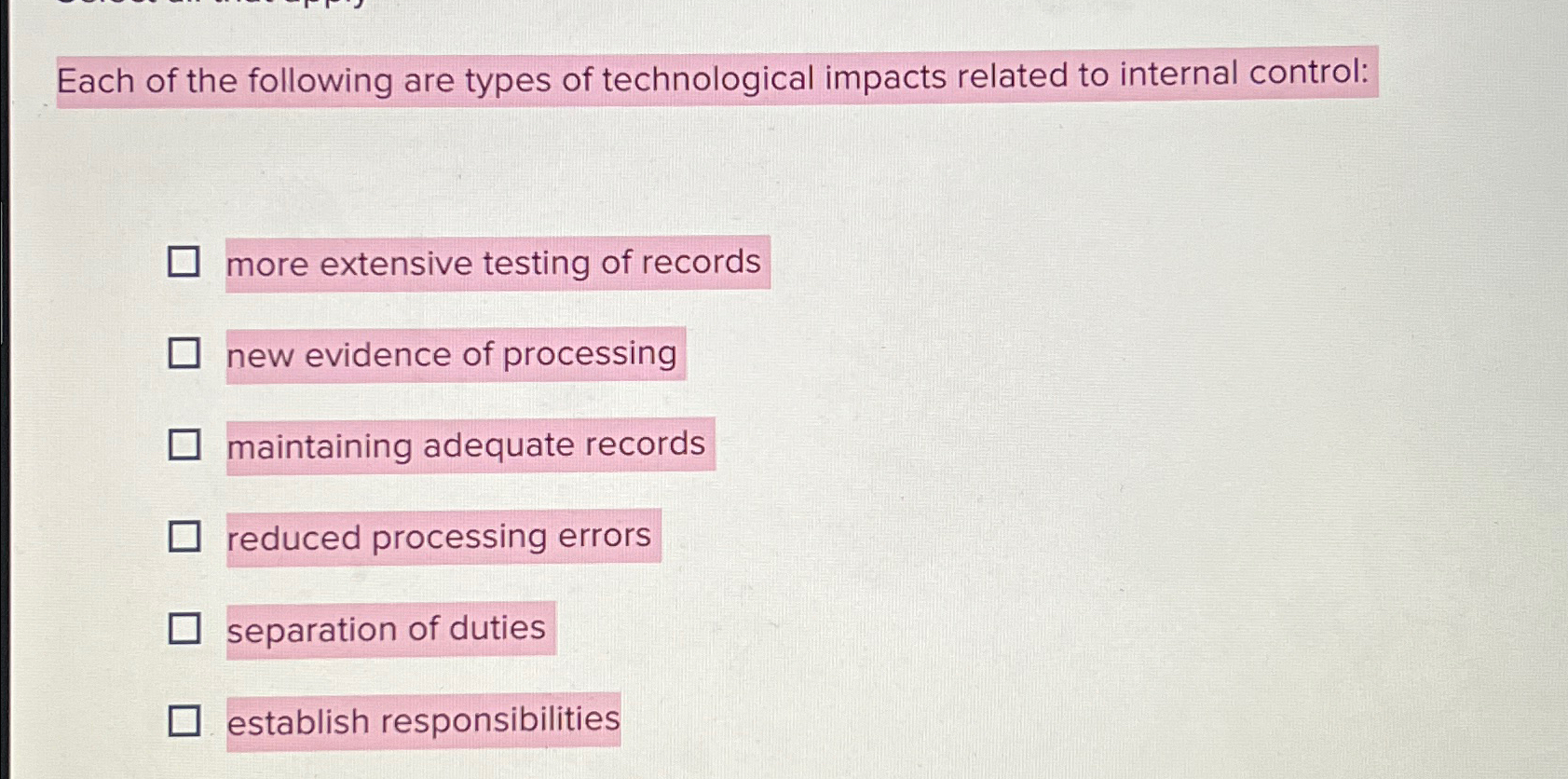 Solved Each of the following are types of technological | Chegg.com