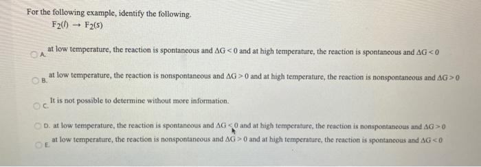 Solved For the following example, identify the following. | Chegg.com