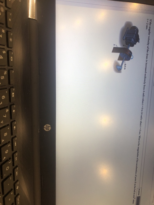 Solved If the angular velocity of the drum is increased | Chegg.com