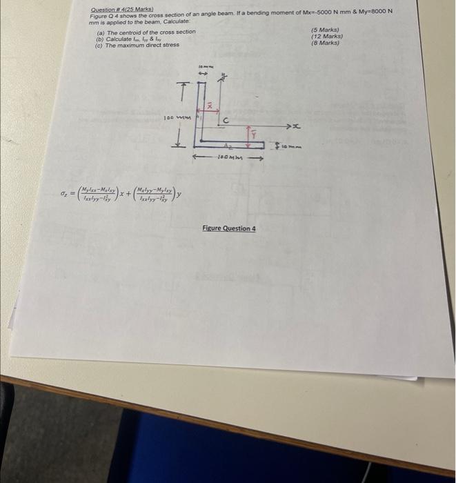 Solved Question of 4(25 Marks) Figure 04 shows the cross | Chegg.com