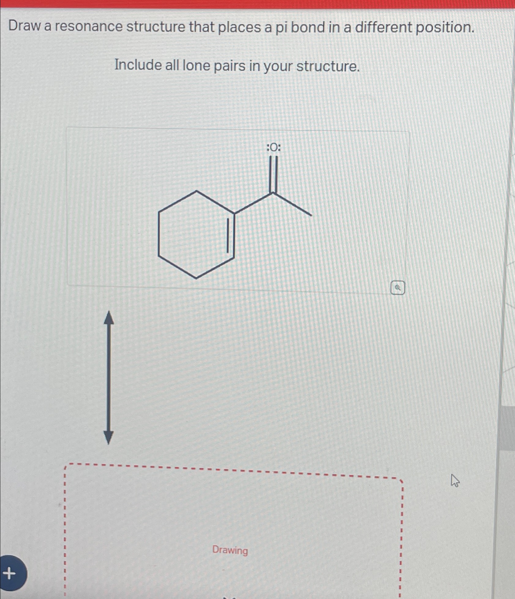 Solved Draw a resonance structure that places a pi bond in a | Chegg.com